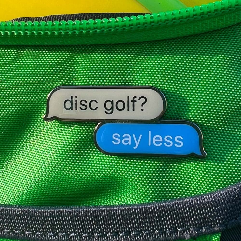 Disc Golf Text Disc Golf Pin | Another Round Disc Golf Salt Lake City